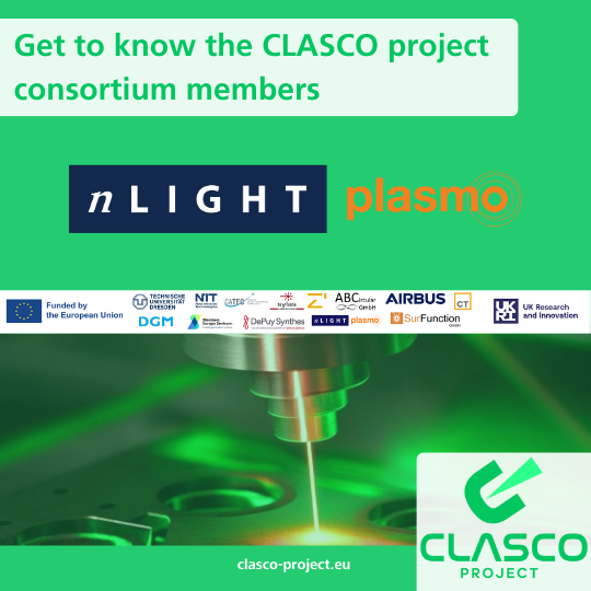 In portrait: CLASCO project consortium member nLight Plasmo: CLASCO-project
